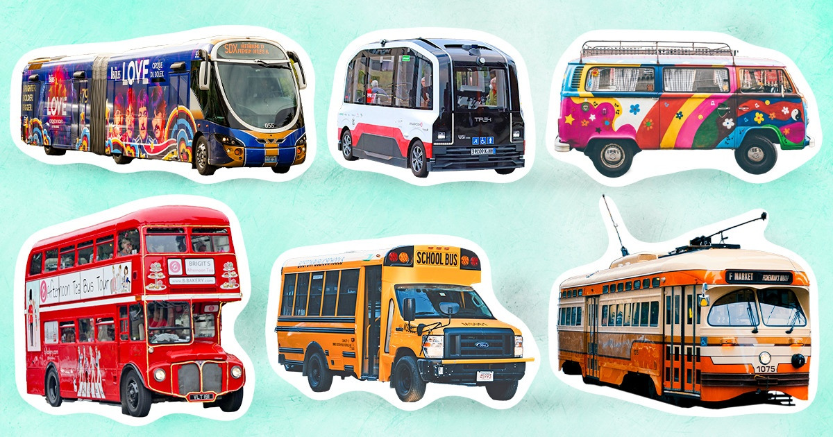 A Guide To Different Types Of Buses 5 Minute Crafts