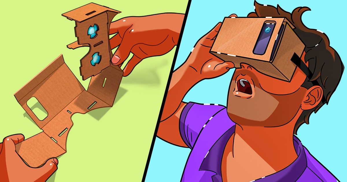 How To Make Your Own Virtual Reality Glasses Using Cardboard 5 Minute
